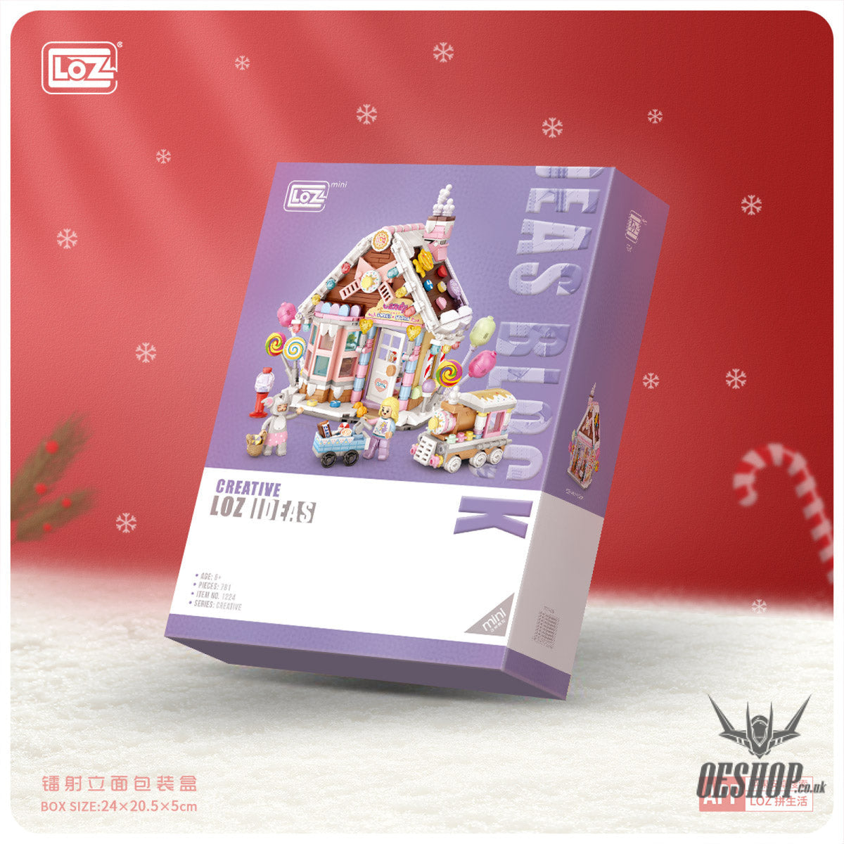 LOZ Mini Block 1224 Candy house - 781 Pcs Model Bricks Building Blocks – OEShop