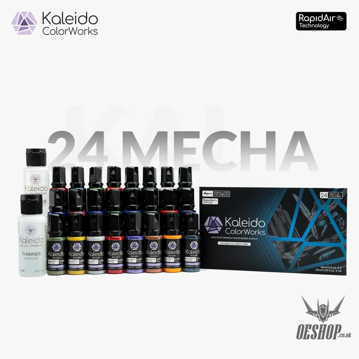 Gaahleri Kaleido ColorWorks 24 Mecha Colors Set – OEShop