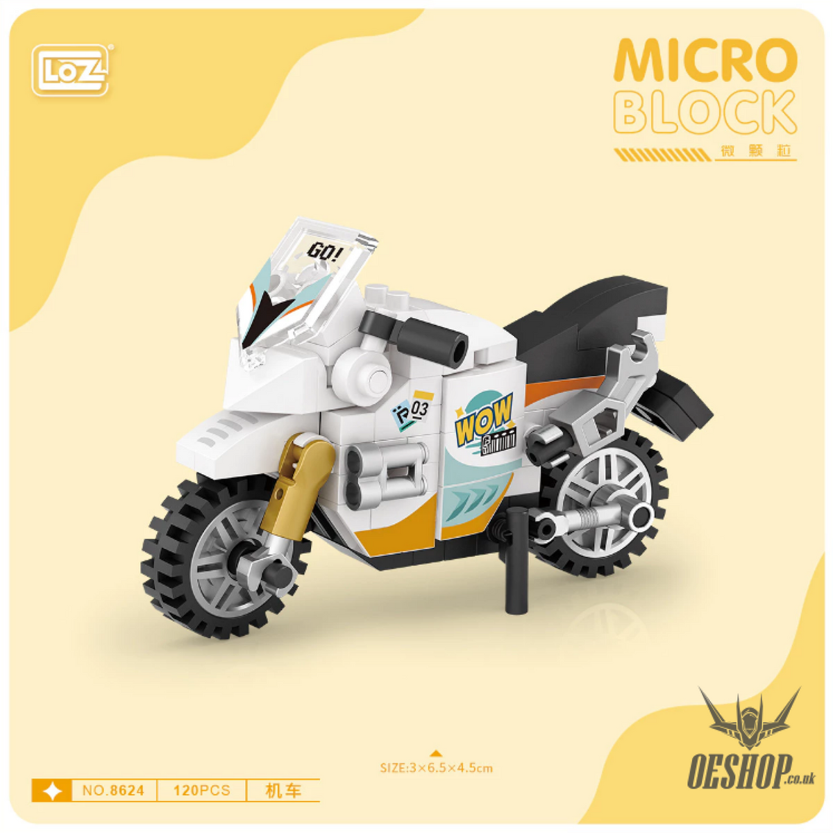 LOZ Micro Block 8624 Motorcycles - 120 Pcs Model Bricks Building Block ...