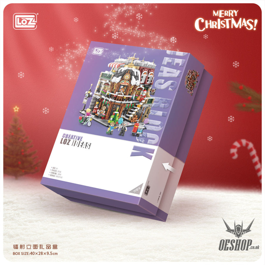LOZ Mini Block 1054 Christmas Coffee shop - 2506 Pcs Model Bricks Buil ...