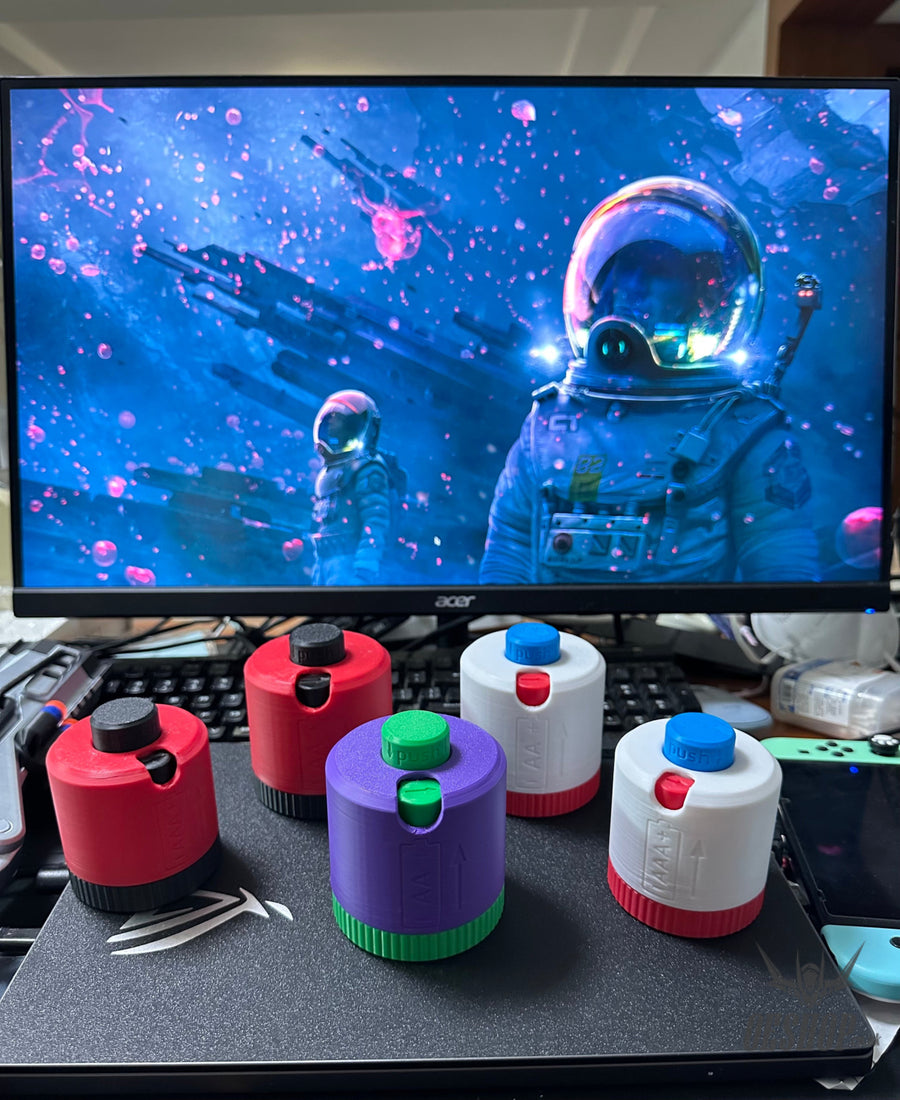 OEShop 360° Rotary Battery Storage Case for AA / AAA Batteries